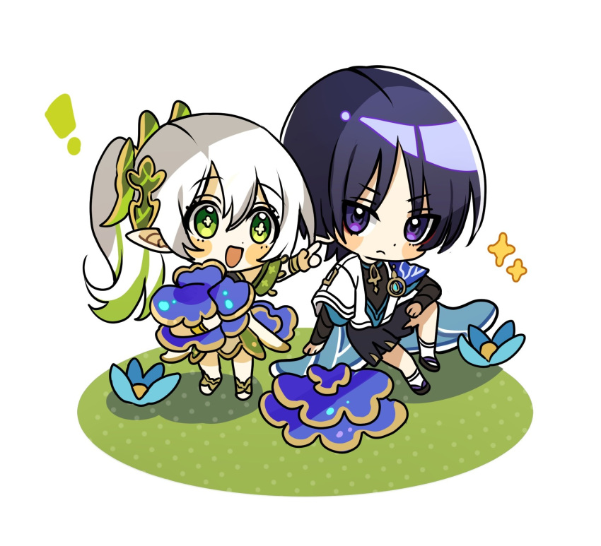 Safebooru - ! 1boy 1girl arm armor armor blue cape blunt ends blush ...
