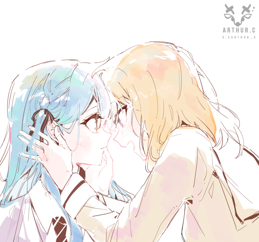 Safebooru - 2girls absurdres arthur c artist name bang dream! bang dream! it's mygo!!!!! black ...