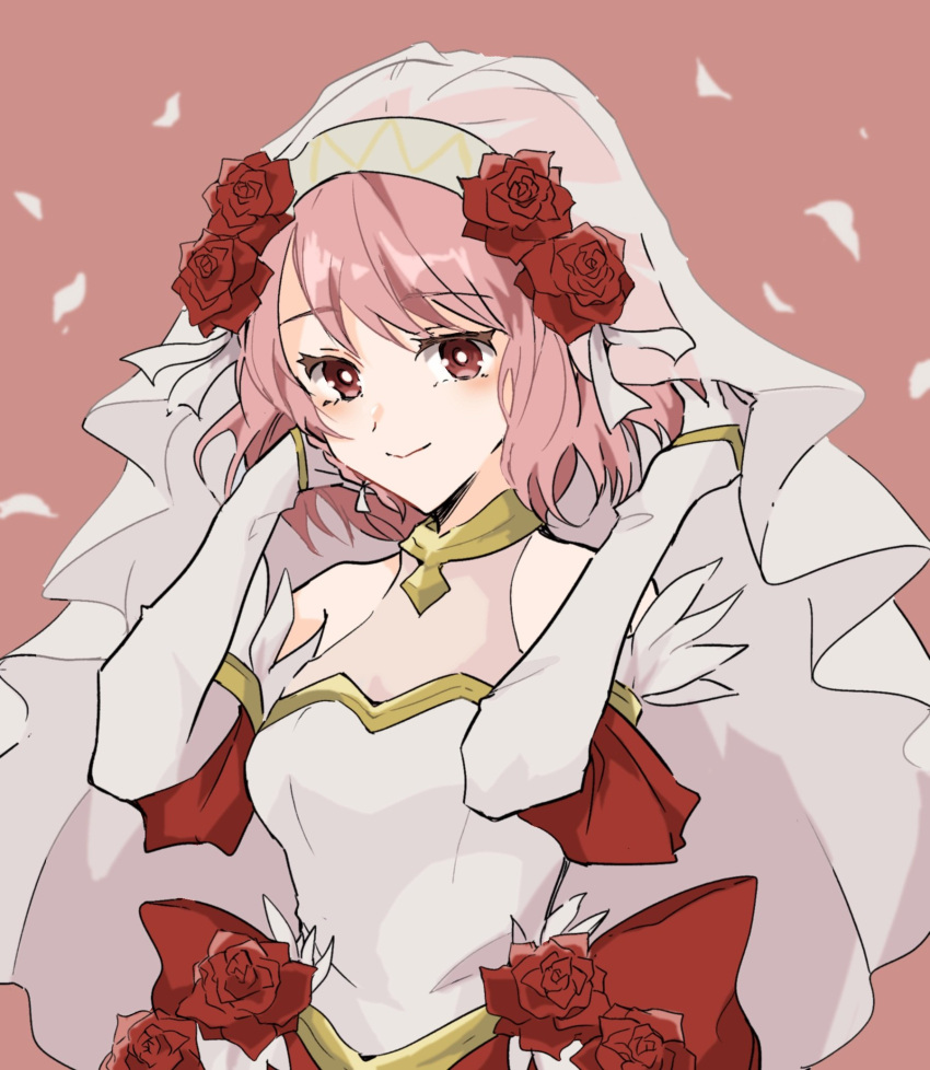 Safebooru - 1girl bridal veil bride closed mouth commentary detached ...