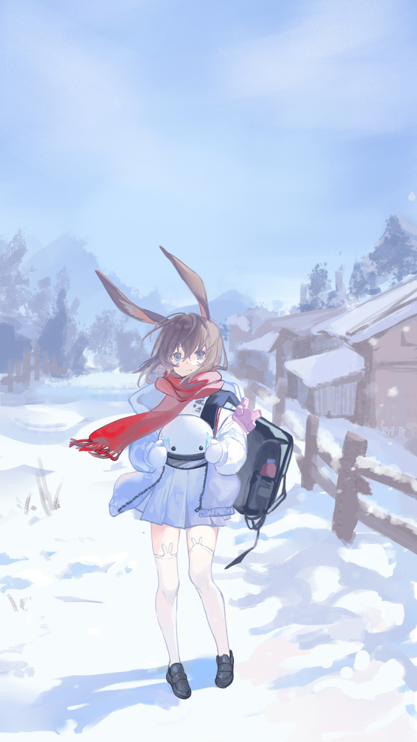 Safebooru - 1girl absurdres amiya (arknights) amiya (fresh fastener) (arknights) animal ears ...