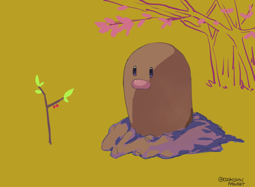 Safebooru - berry black eyes commentary request diglett full body ...