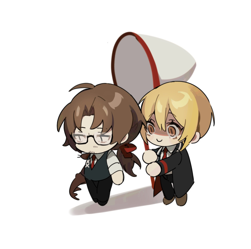 Safebooru - 1boy 1girl animal crossing arthropod limbs blonde hair bow brown hair bug chibi ...