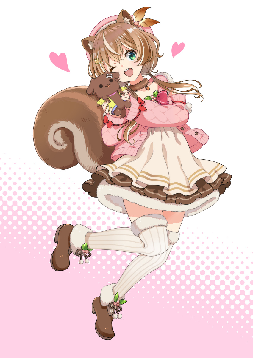 Safebooru - 1girl :d absurdres akitsu mikami animal ear fluff animal ears ayunda risu ayunda ...