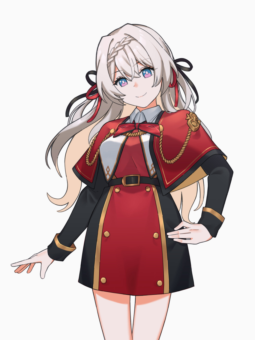 Safebooru - 1girl belt braid breasts capelet coat collared shirt cowboy ...