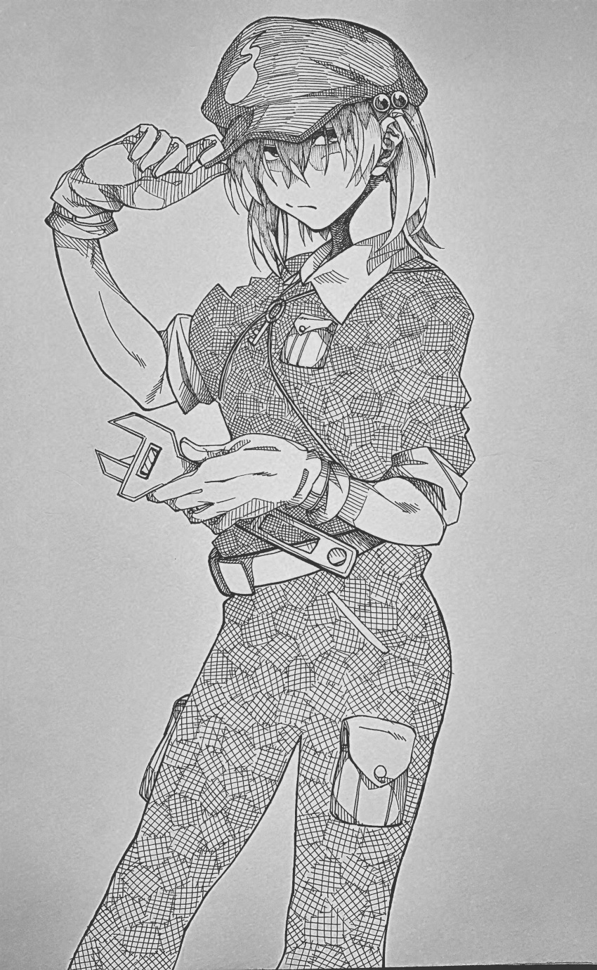 Safebooru 1girl Absurdres Adjusting Clothes Adjusting Headwear 9530