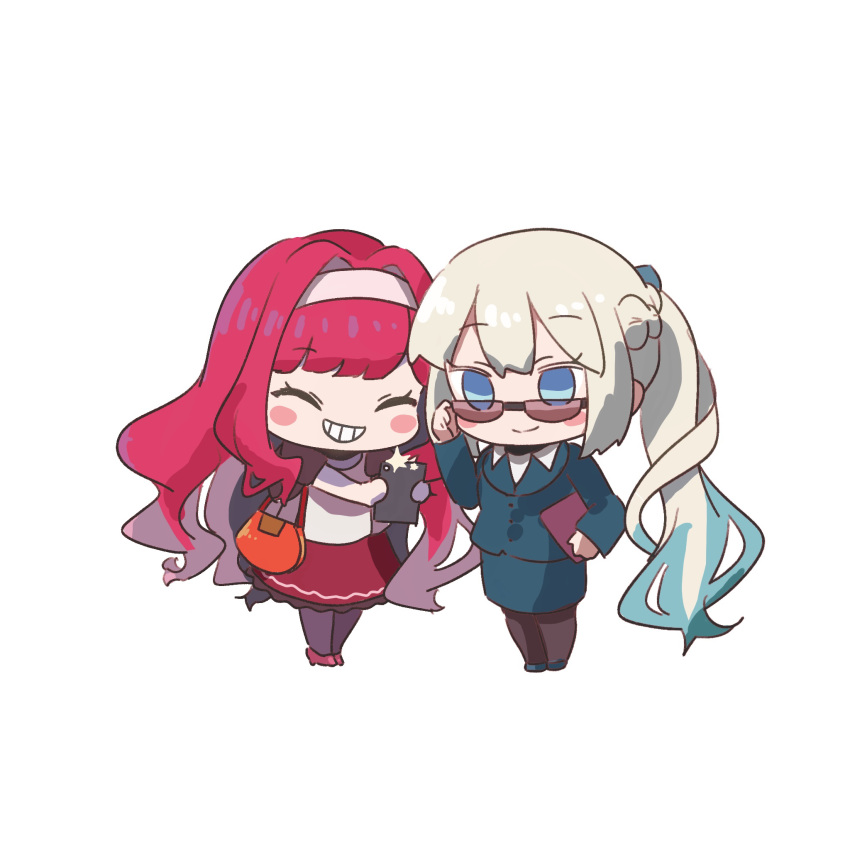 Safebooru - 2girls adjusting eyewear bag baobhan sith (fate) blue eyes ...