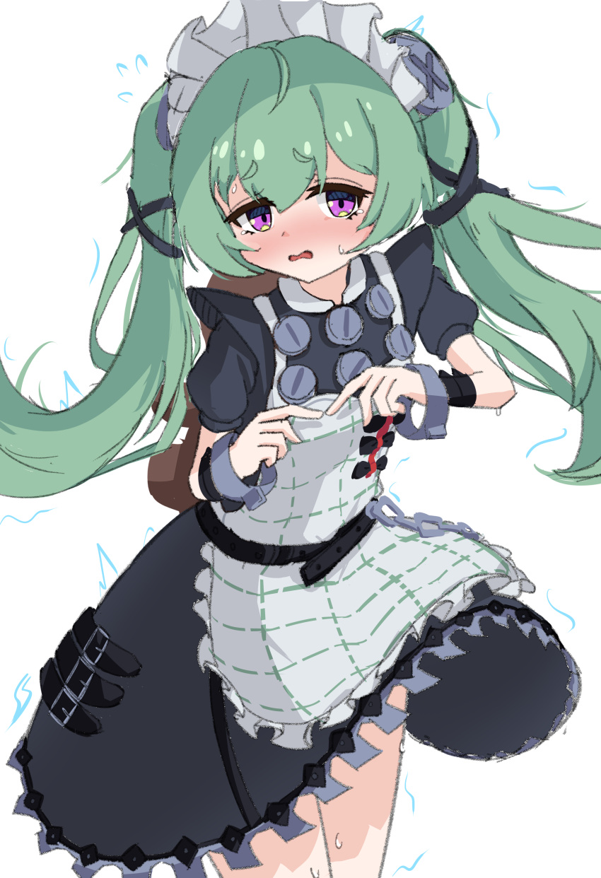 Safebooru - 1girl 910 (user wkak4787) absurdres animal bag apron bear bag belt black bow black ...