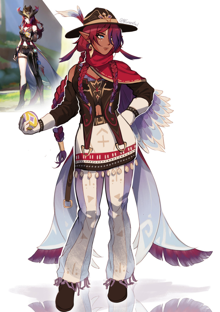 Safebooru - 1girl absurdres alternate costume alternate skin color ball ...
