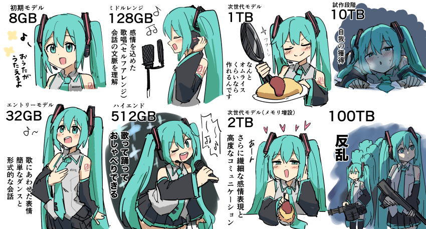 Safebooru - 1girl black skirt black sleeves blue eyes blue hair blue ...