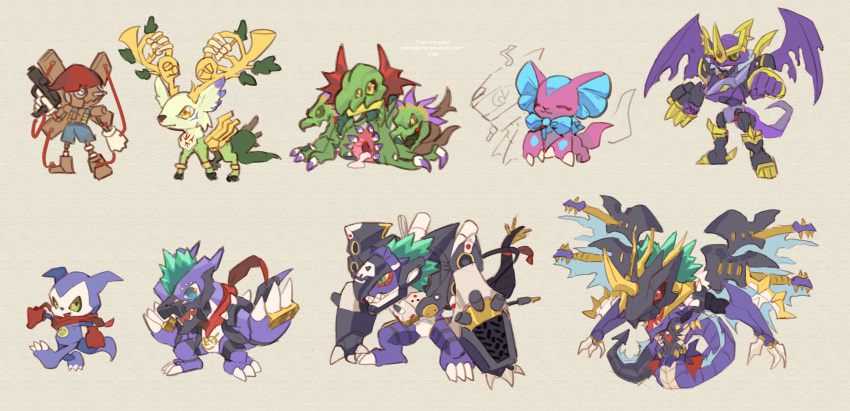 Safebooru - 765 nanami absurdres all fours antlers arm cannon bandana ...