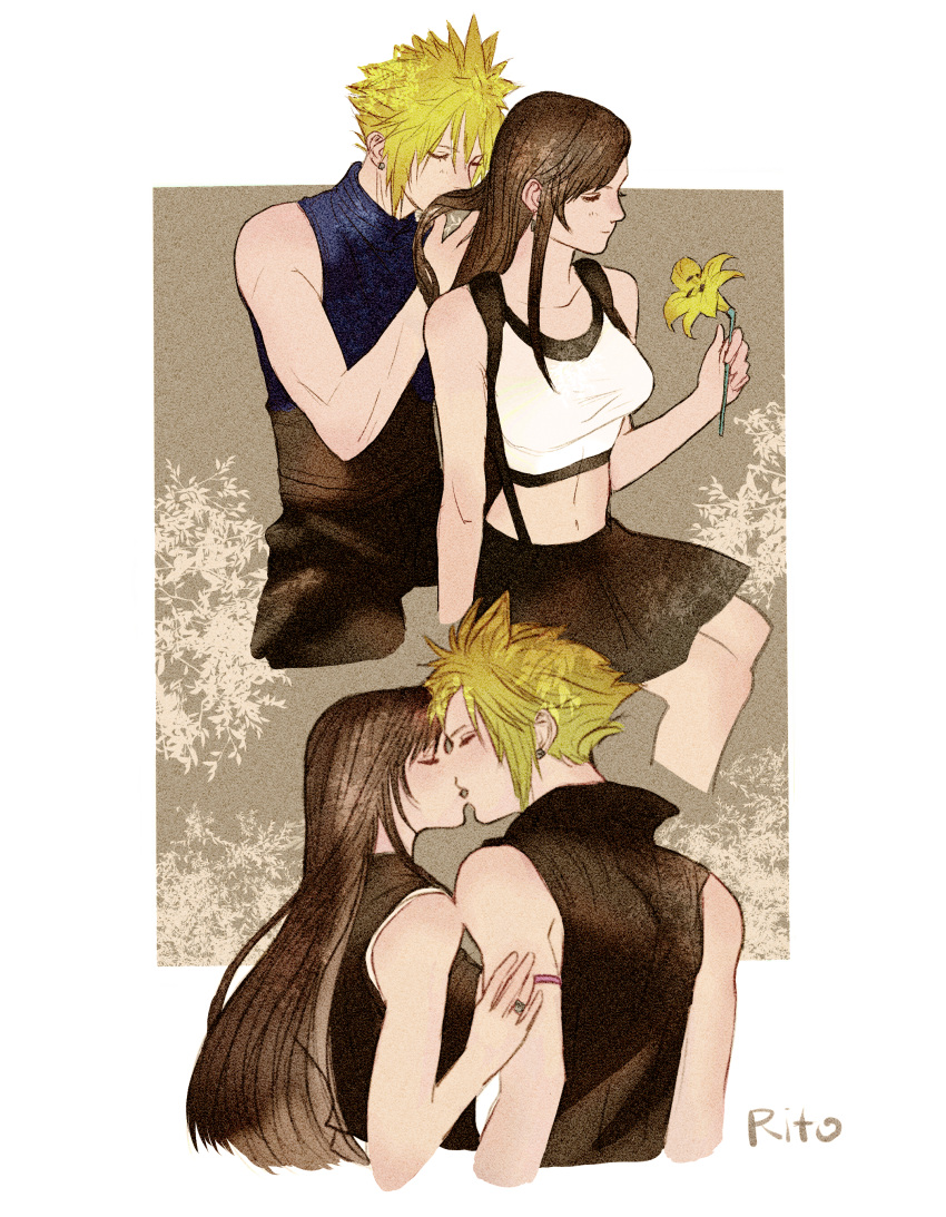 Safebooru - 1boy 1girl absurdres age progression artist name bare arms bare legs bare shoulders ...