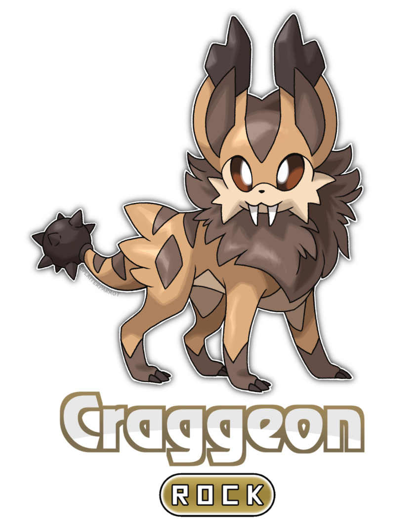 Safebooru - brown eyes character name english text fakemon fangs full ...