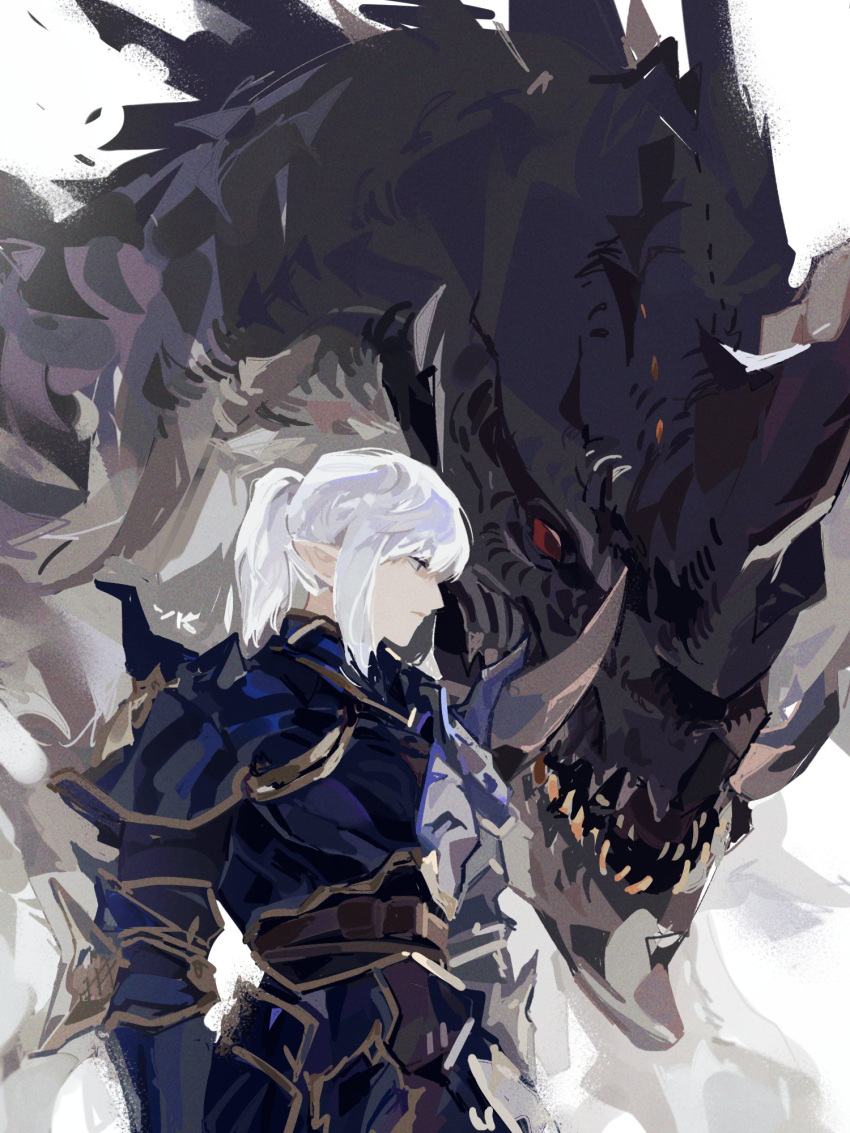 Safebooru - 1boy armor breastplate cowboy shot dragon dragoon (final ...