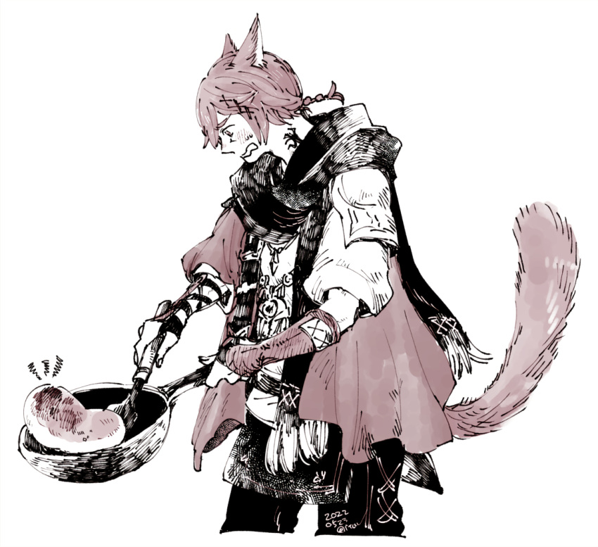 Safebooru - 1boy animal ears archon mark cat ears cat tail cooking final fantasy final fantasy ...