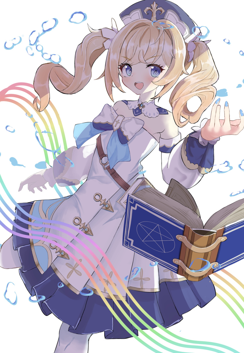 Safebooru - 1girl absurdres barbara (genshin impact) bare shoulders blonde hair blue eyes blush ...