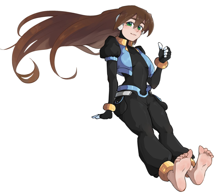Safebooru - 1girl aile (mega man zx) alternate universe anklet baggy ...