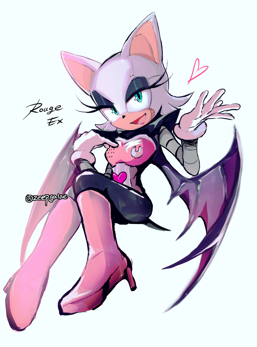 Safebooru - 1girl animal ears animal nose bat ears bat girl bat wings black eyeshadow boots ...