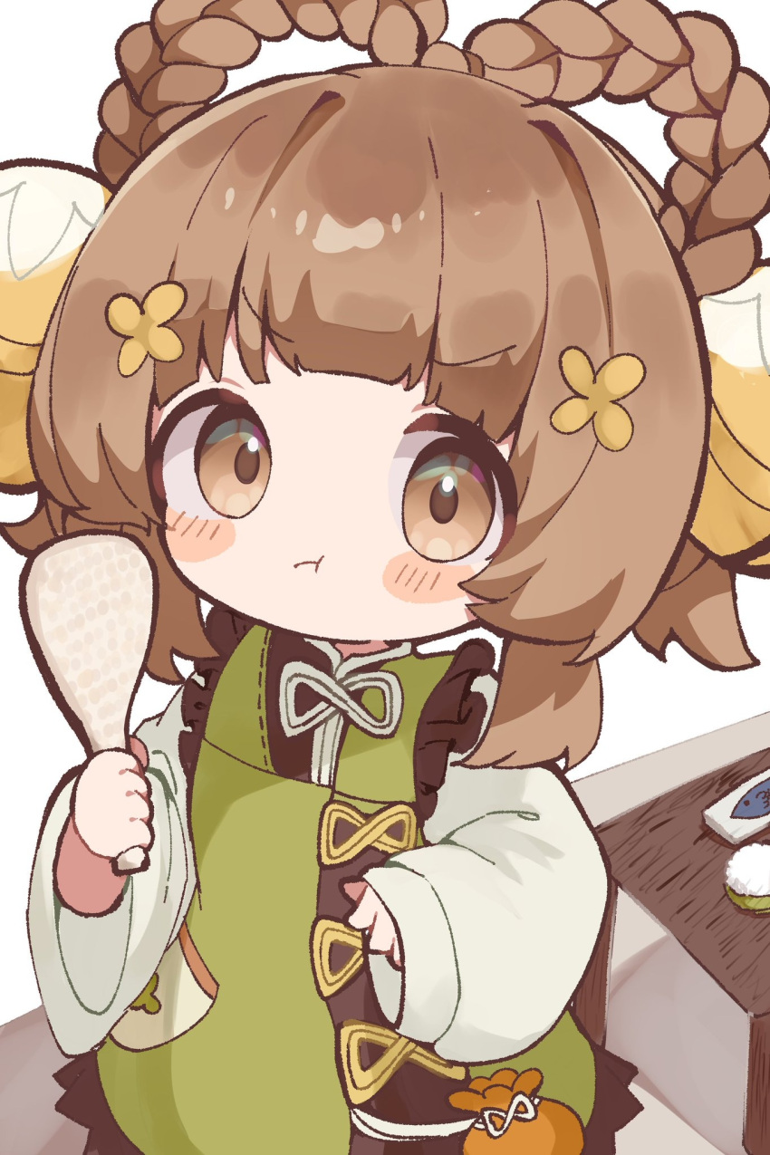 Safebooru - 1girl :t awa teruru bell blush stickers bow bow-shaped hair ...