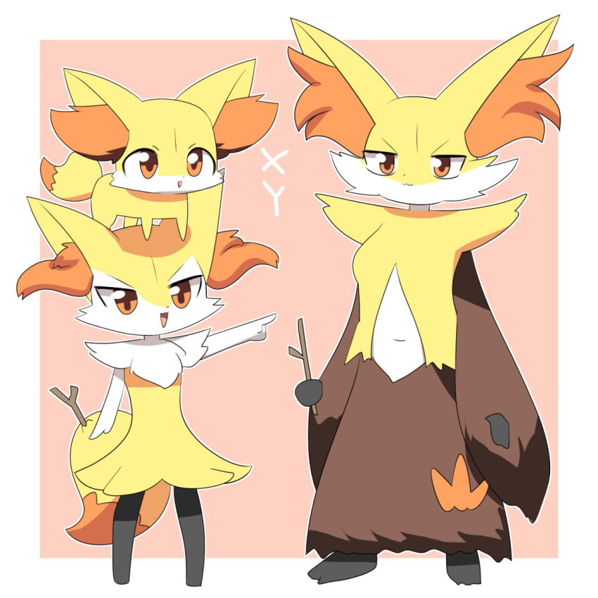 Safebooru - 2girls :3 animal ear fluff animal ears braixen branch ...