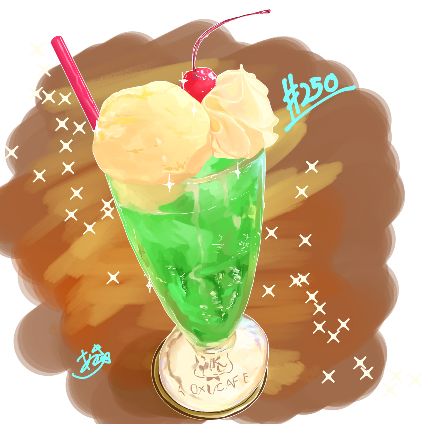 Safebooru Absurdres Cherry Drink Drinking Straw Food Food Focus Fruit 3349