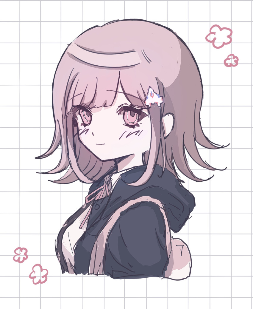 Safebooru - 1girl black jacket blush cropped torso danganronpa (series) danganronpa 2: goodbye ...