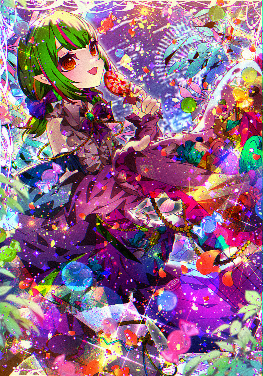 Safebooru - 1girl @ @ absurdres bare shoulders bow bowtie candy ...