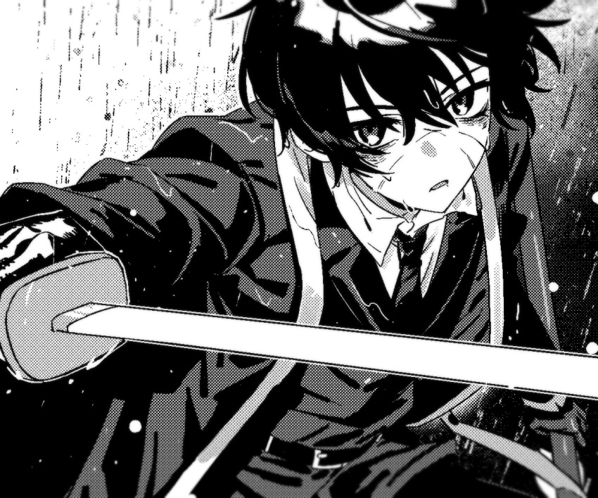 Safebooru - 1boy akantai belt blade lineage (identity) (project moon ...