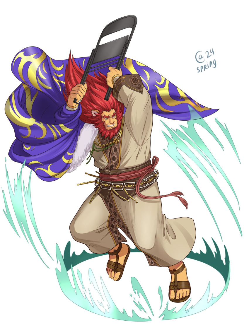 Safebooru - 1boy animal ears autumn-sacura beard caineghis (fire emblem ...