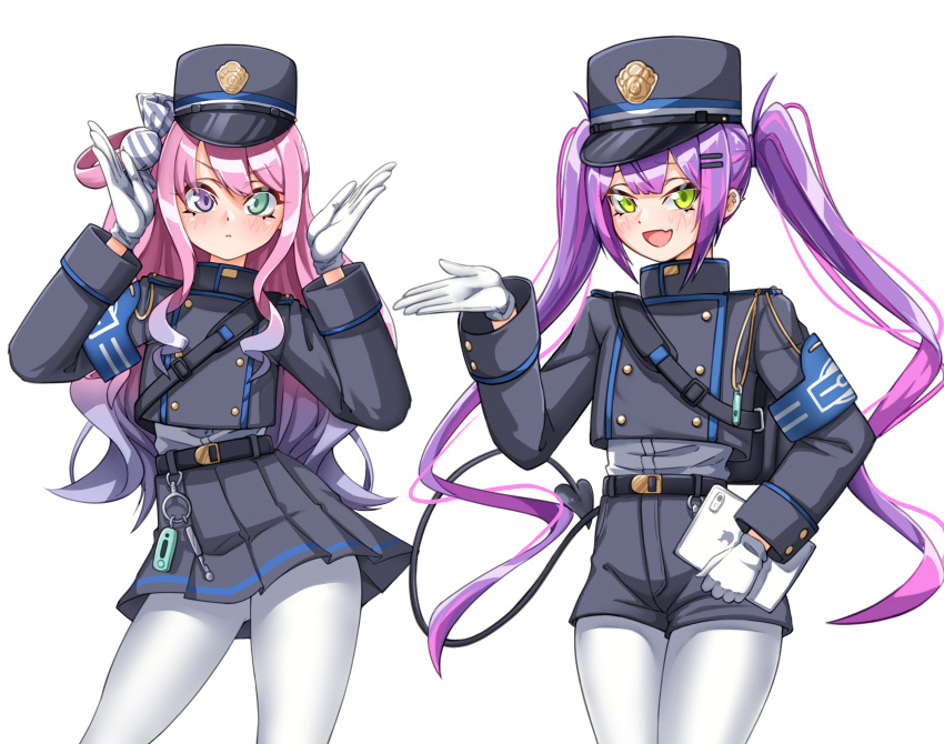 Safebooru - 2girls absurdres alternate costume armband barbell piercing ...