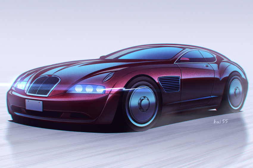 Safebooru - artist name bugatti bugatti eb 118 car glowing grey ...