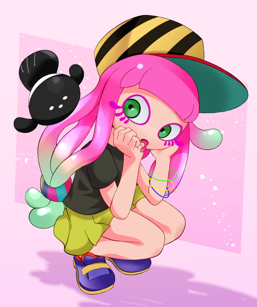 Safebooru - absurdres black shirt blue footwear bracelet fish green eyes harmony's clownfish ...