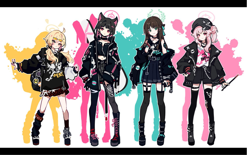 Safebooru - 4girls after-school sweets club (blue archive) ahoge airi (blue archive) alternate ...