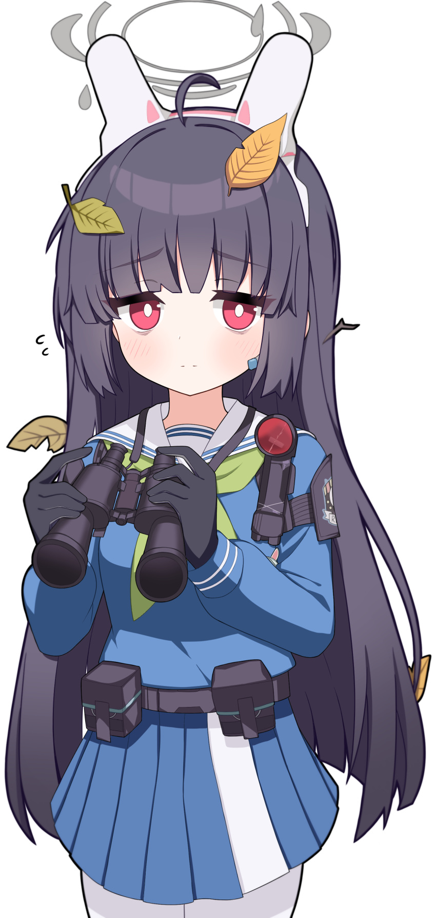 Safebooru - 1girl absurdres ahoge binoculars black hair blue archive ...
