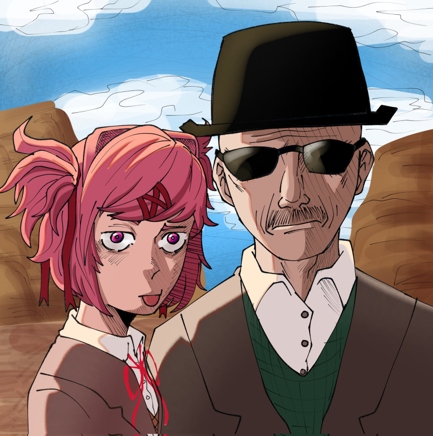 Safebooru - black hat black headwear breaking bad crossover doki doki ...