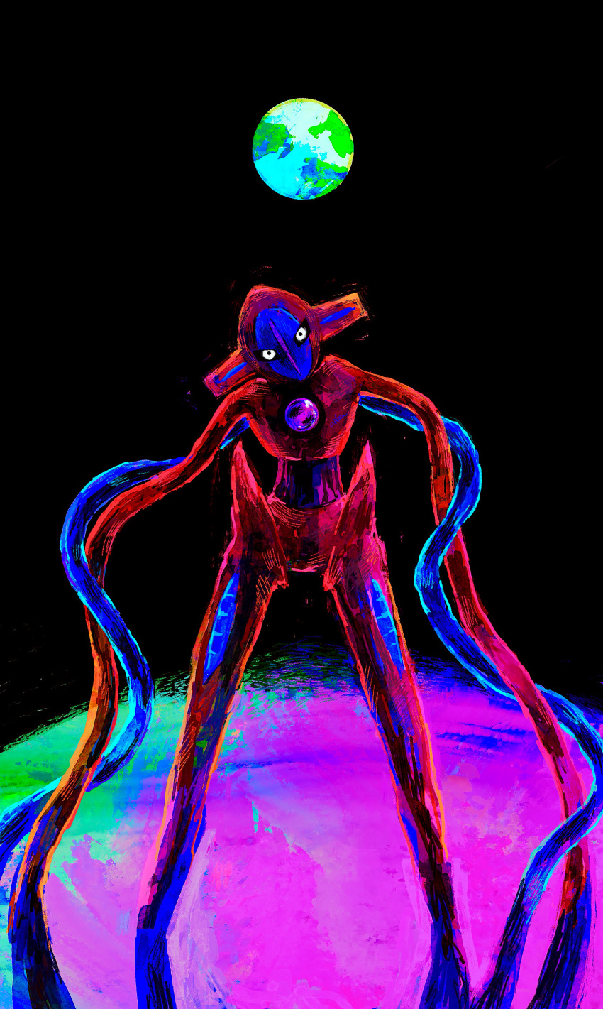 Safebooru - 1other absurdres alien artist name backlighting black ...