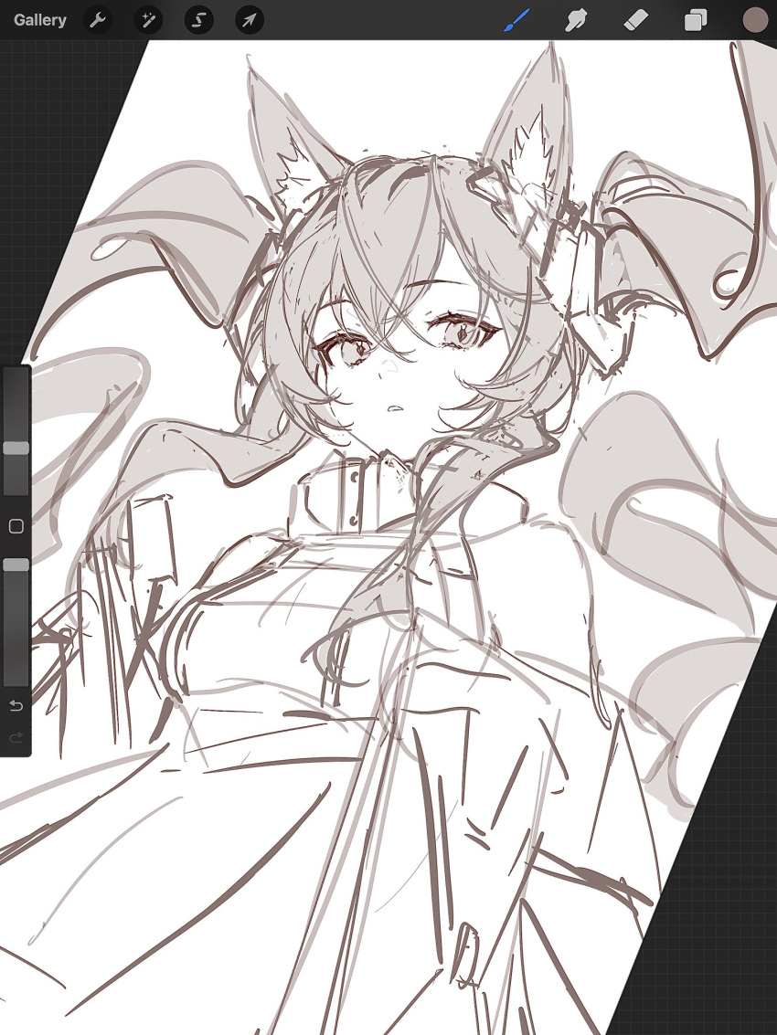 Safebooru - 1girl angelina (arknights) animal ear fluff animal ears ...