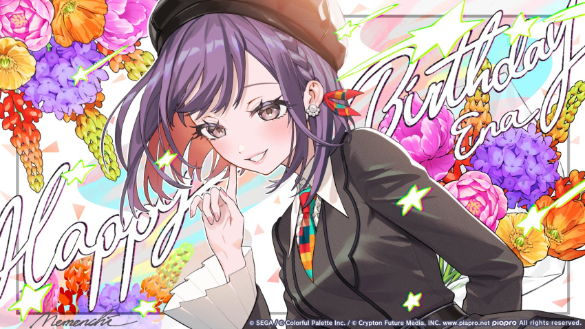 Safebooru - 1girl aburage (motimotigg20) beret black hat braid breasts ...