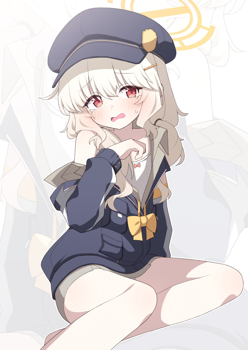 Safebooru - 1girl absurdres aoba (blue archive) blonde hair blue archive blue hat blue jacket ...