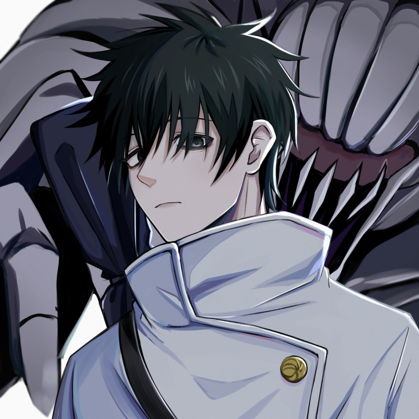 Safebooru - 1boy absurdres black hair closed mouth commentary request cursed energy (jujutsu ...