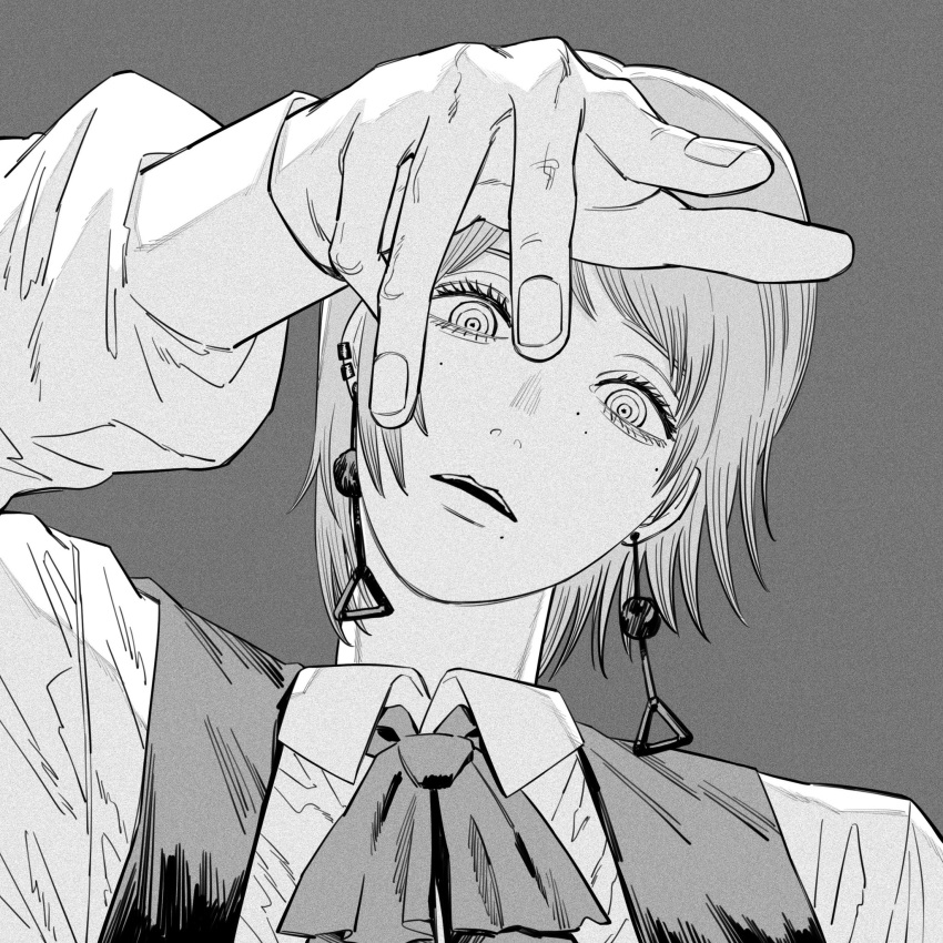 Safebooru - 1girl chainsaw man dress earrings fami (chainsaw man ...