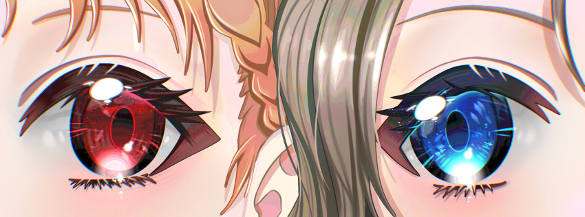 Safebooru - absurdres alphive blue eyes blush braid brown hair close-up ...