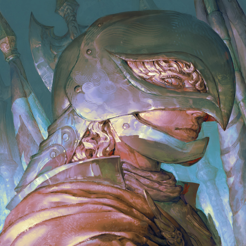 Safebooru - 1boy absurdres anearbycat armor berserk blue eyes from side ...