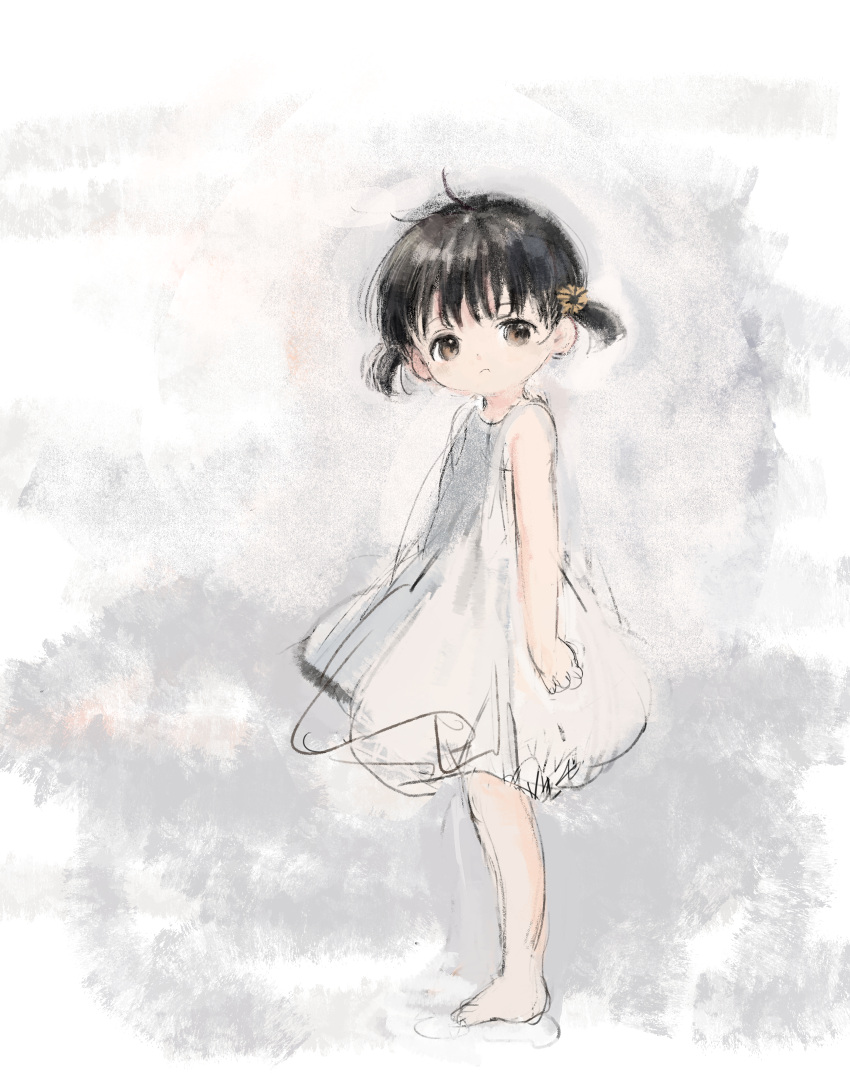 Safebooru 1girl Absurdres Arikomen Bare Arms Bare Shoulders Barefoot 7594