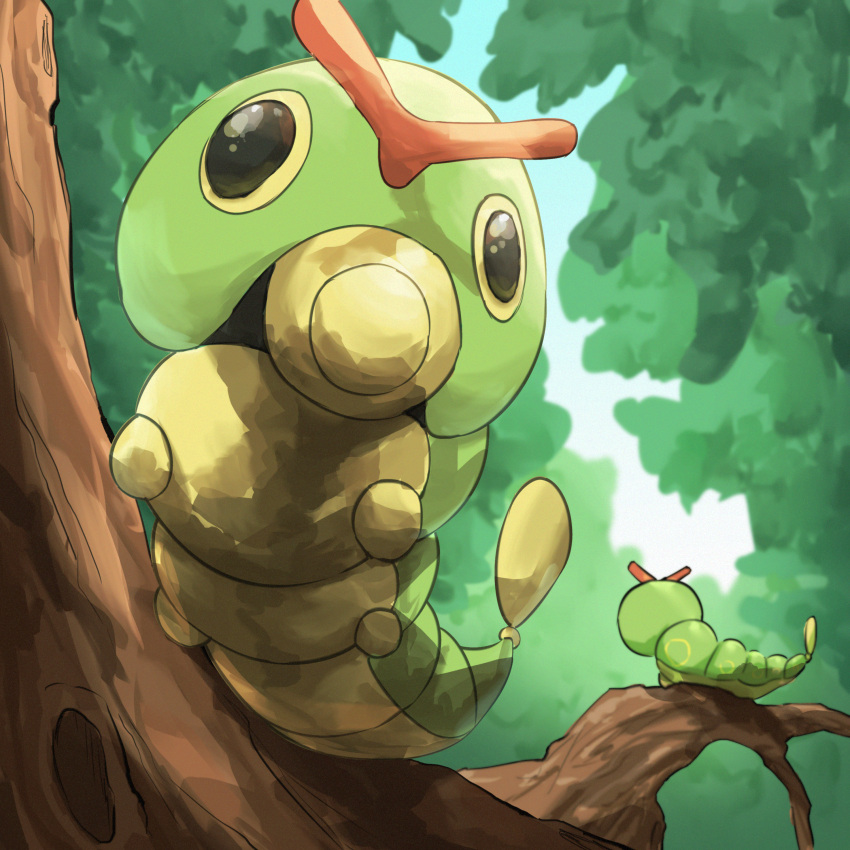 Safebooru - absurdres caterpie day highres looking at viewer no humans ...
