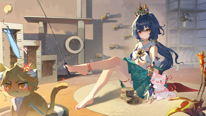 Safebooru - > o 1girl :3 absurdres anger vein animalization can canned food cat cat teaser cat ...