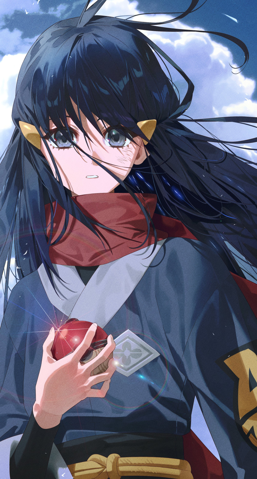 Safebooru 1girl 987645321o Absurdres Akari Pokemon Black Hair Black 8750