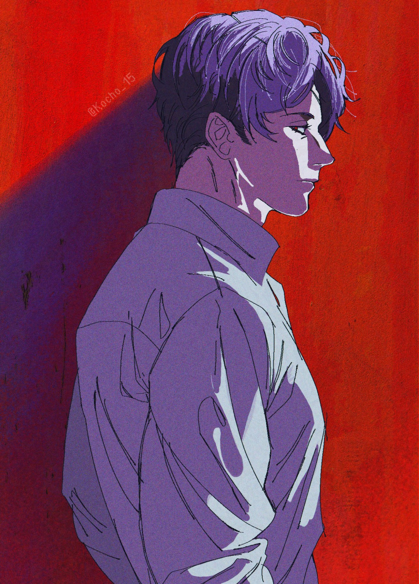 Safebooru - 1boy blue hair closed mouth commentary daan (fear & hunger ...