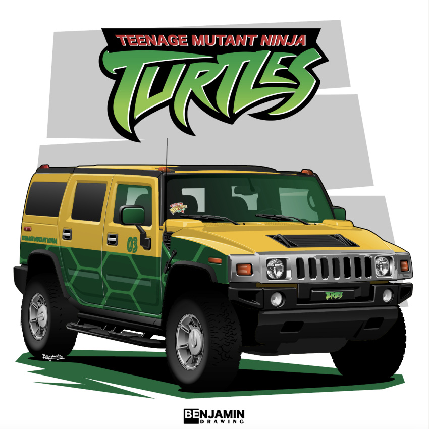 Safebooru - artist name benjamin (user scjv3278) car highres hummer ...