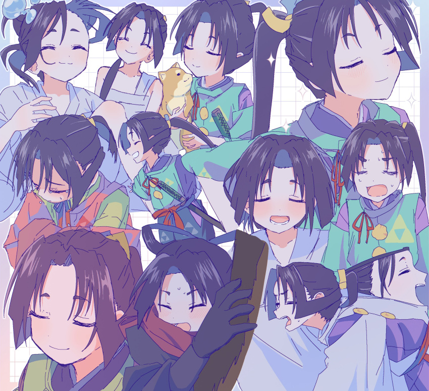 Safebooru - 2boys :3 :d absurdres airplane arms animal annoyed black ...