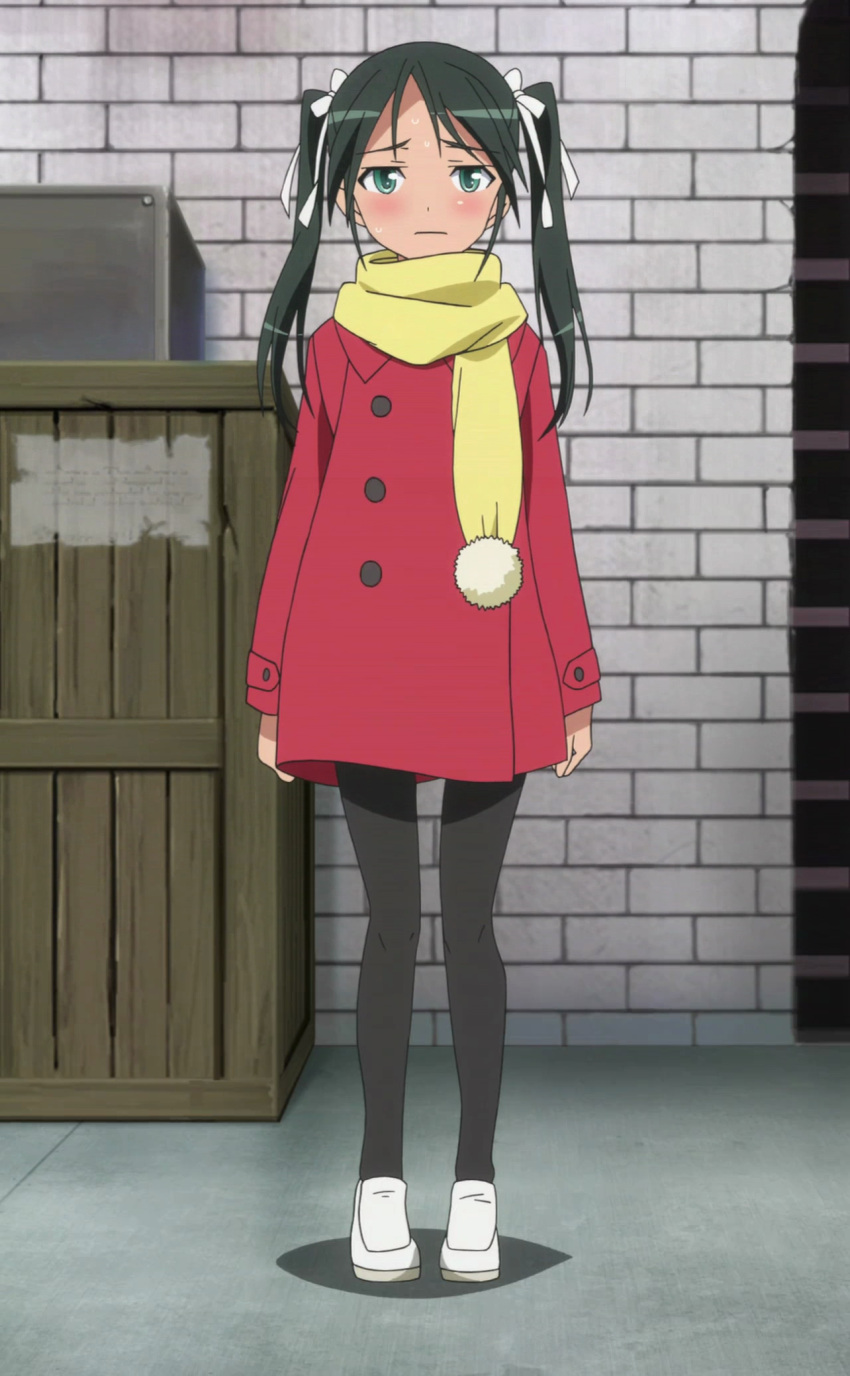 Safebooru - 1girl black hair black pantyhose blush francesca lucchini ...